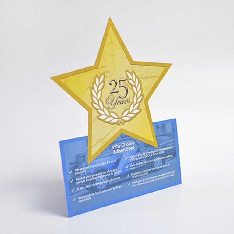 Strut Card Printing - A4, A5 Retail Counter Top Strut Cards