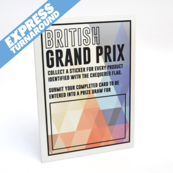 Strut Card Printing - A4 Show Cards, A5 Display Cards, Strut Cards